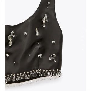 Zara | Tops | Zara Jeweled Top | Poshmark